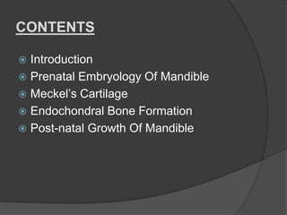 Growth and development of mandible in children | PPTX | Dental Health ...