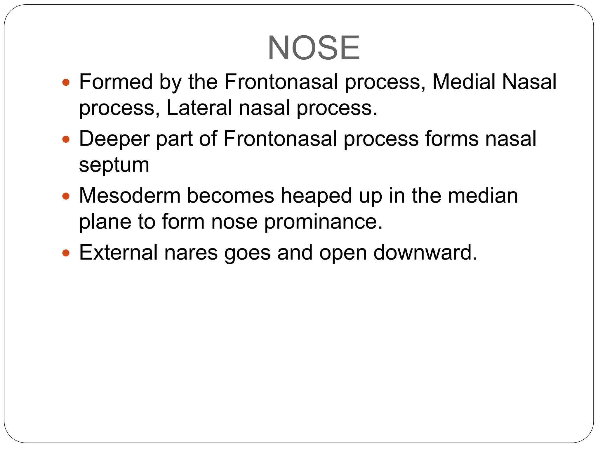 Devlopment of face and its abnormalites | PPTX