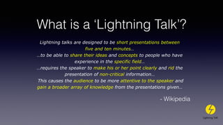 Tips and Tricks lightning talk @ rego.act