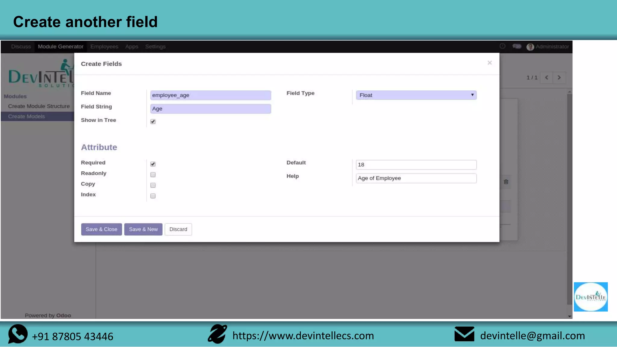 ODOO MODULE SCAFFOLD | PPTX