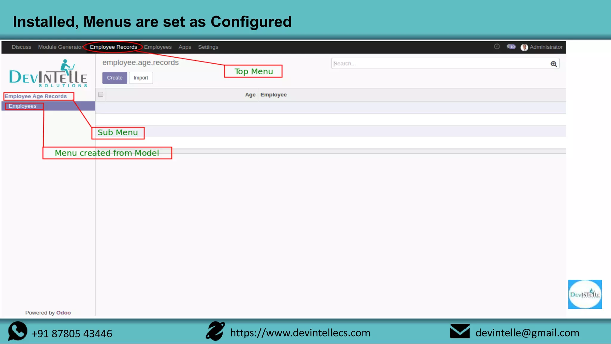 Odoo Module Scaffold Ppt