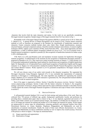 Devnagari handwritten numeral recognition using geometric features and statistical combination ...