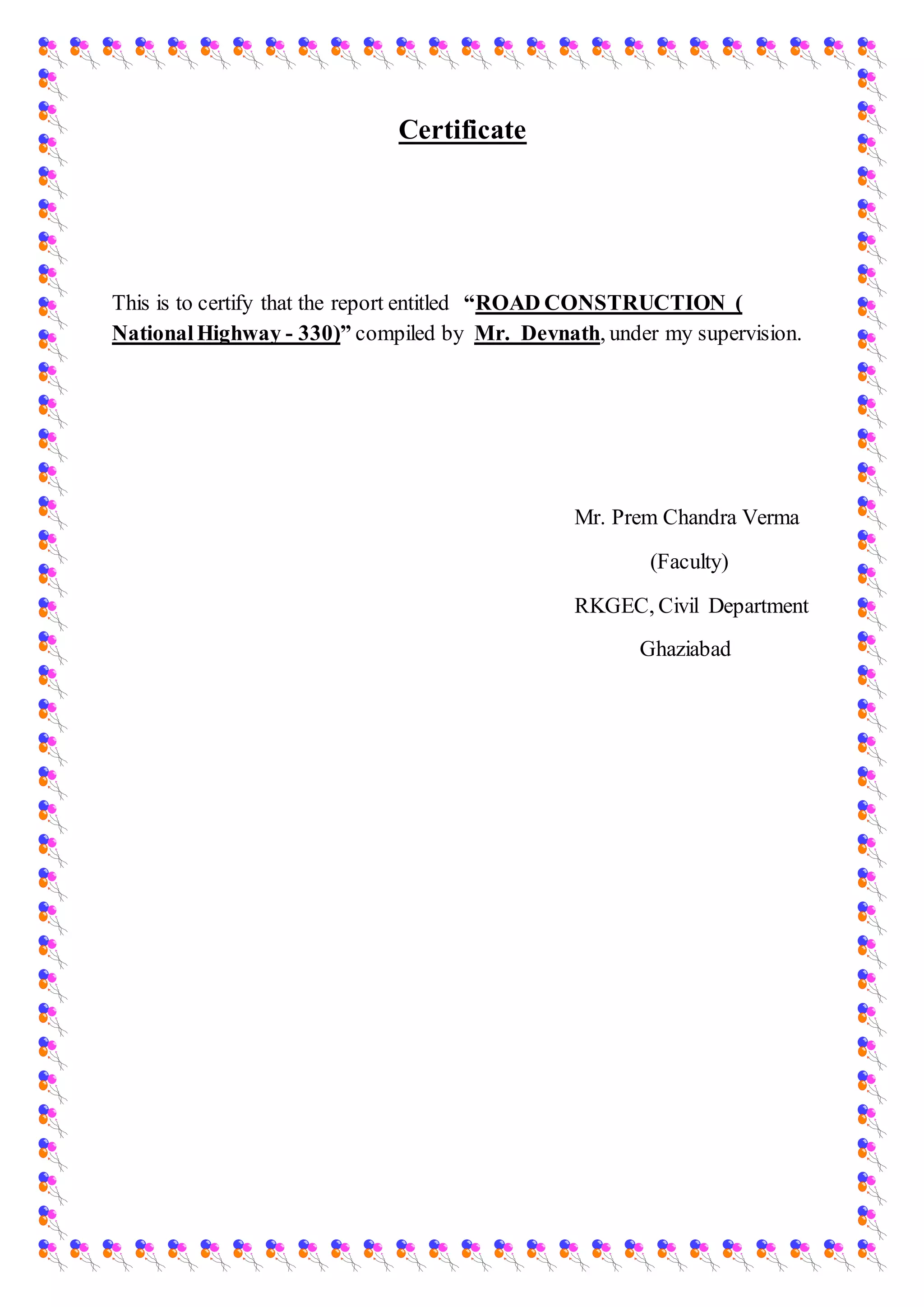 PWD, national highway | DOCX