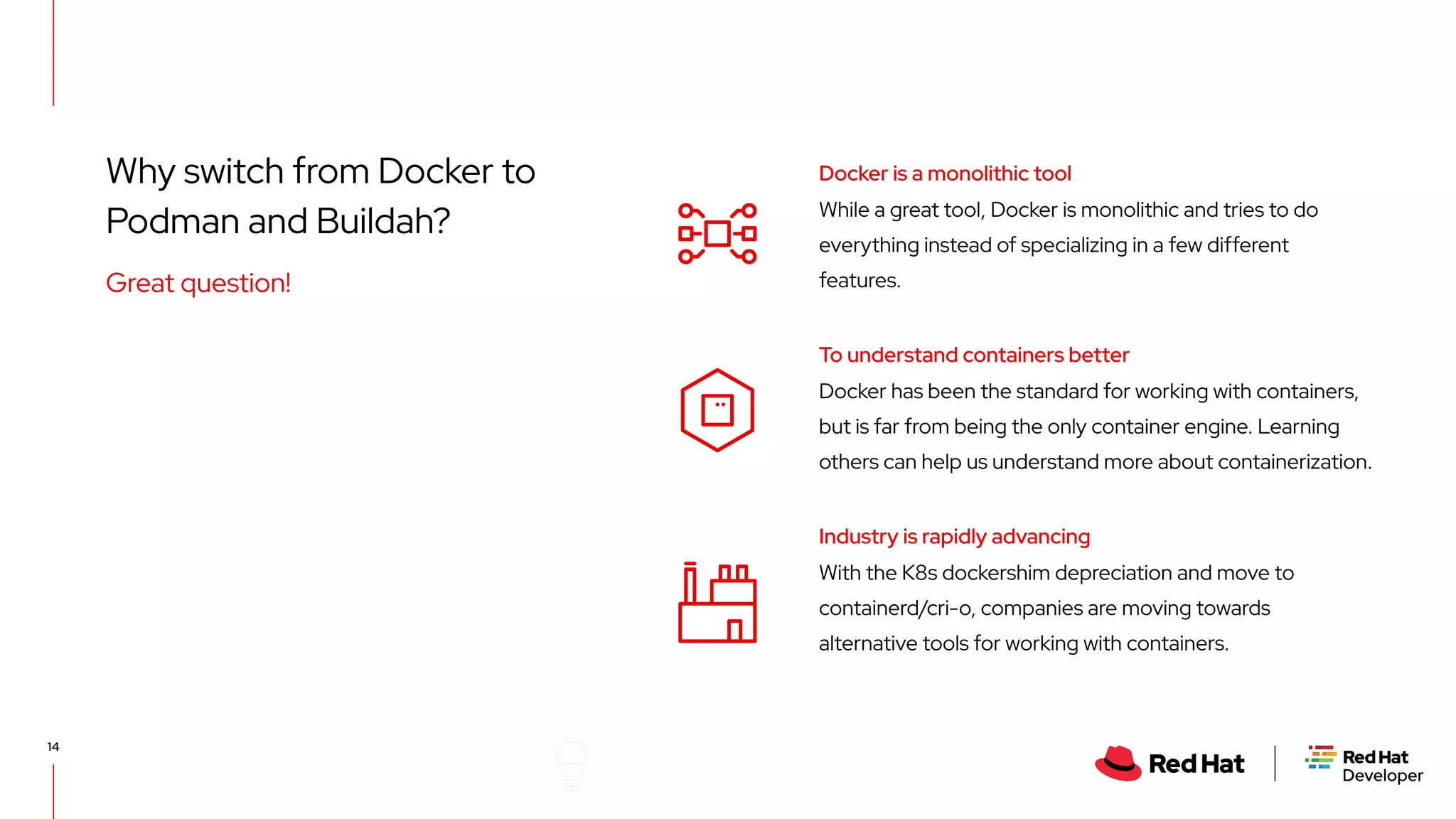 Containers without docker | DevNation Tech Talk | PDF