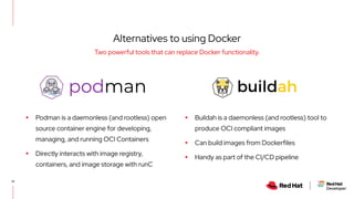 Containers without docker | DevNation Tech Talk | PPT