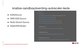 Event-driven autoscaling through KEDA and Knative Integration ...