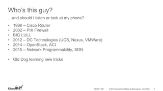 NetDevOps for the Network Dude: How to get started with API's, Ansible and Python | PPT