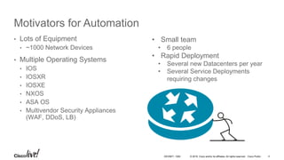 NetDevOps for the Network Dude: How to get started with API's, Ansible and Python | PPT