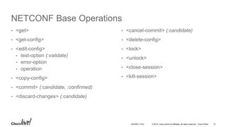 NETCONF & YANG Enablement of Network Devices | PPT