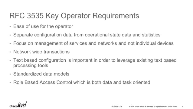 Netconf And Yang Enablement Of Network Devices Ppt