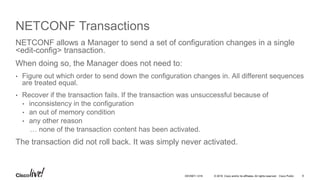 NETCONF & YANG Enablement of Network Devices | PPT