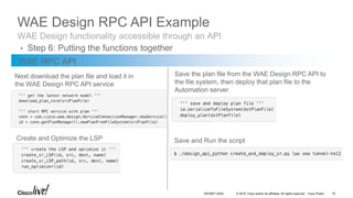 WAN Automation Engine API Deep Dive | PPTX | Web Development | Internet