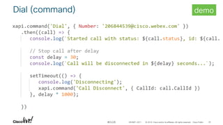 Webex Devices xAPI - DEVNET_2071 - Cisco Live - San Diego 2019 | PPT