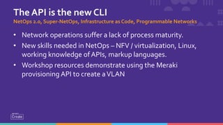 API 102: Programming with Meraki APIs | PPTX | Cloud Computing | Internet