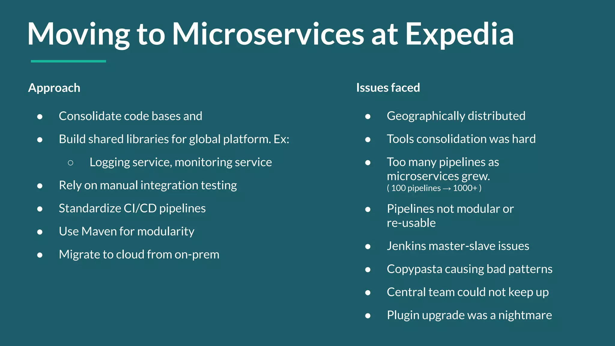 Cicd Pipelines For Microservices Lessons From The Trenches Ppt