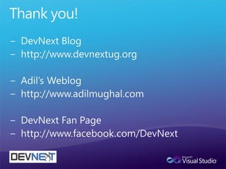 DevNext - How we build applications in Industry | PPT