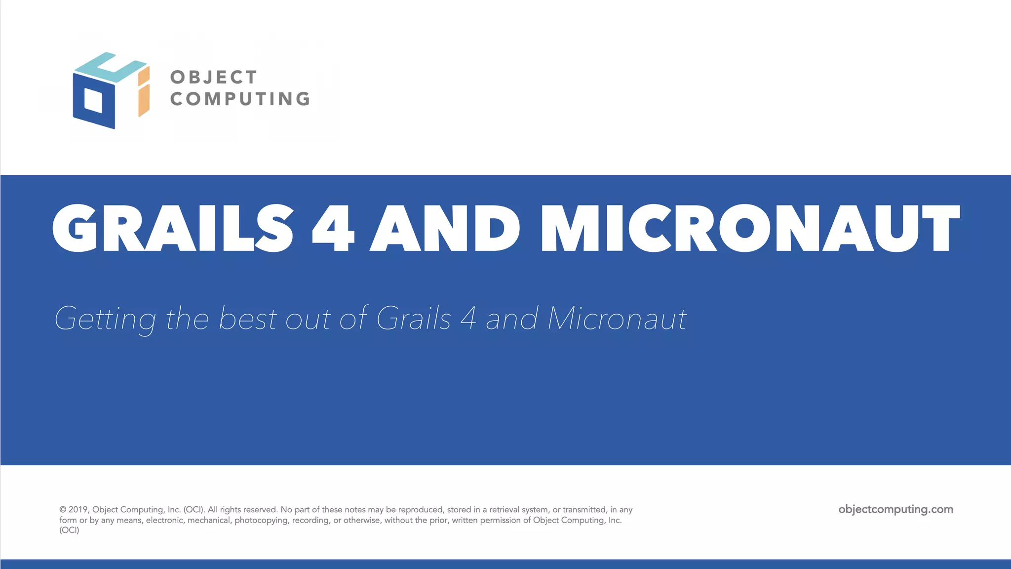 Grails 4 and Micronaut at Devnexus 2019 | PDF