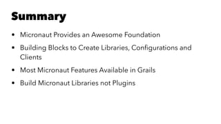 Grails 4 and Micronaut at Devnexus 2019 | PDF