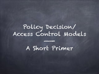 Devnexus 2020: Authorization, Access Control and Microservices | PPT