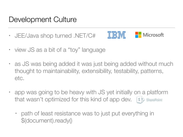 Refactoring Large Web Applications with Backbone.js Refactoring Large Web Applications with Backbone.js