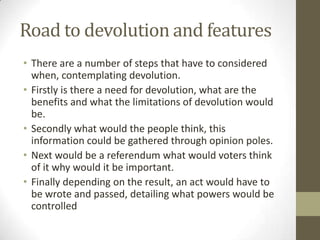 Devolution - presintation TEST | PPTX | Elections | Politics