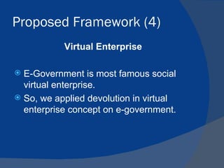 Devolution in a virtual enterprise | PPT