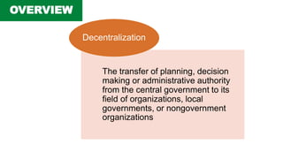Devolution & Decentralization | PDF