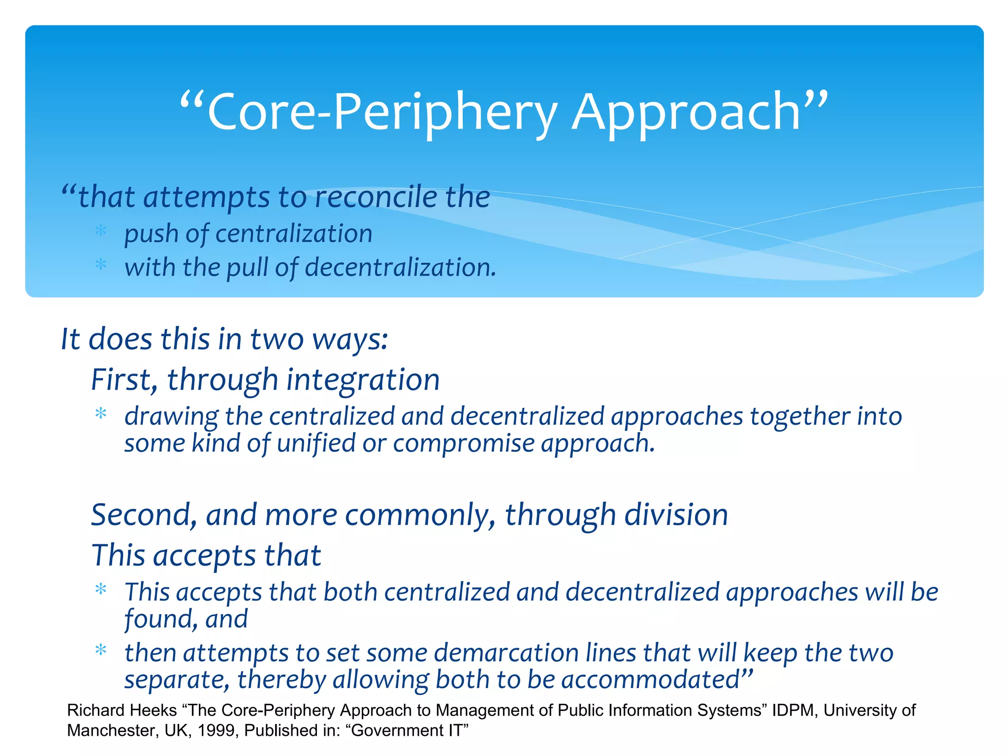 Devolution of e governance among multilevel government structure v3 | PPT