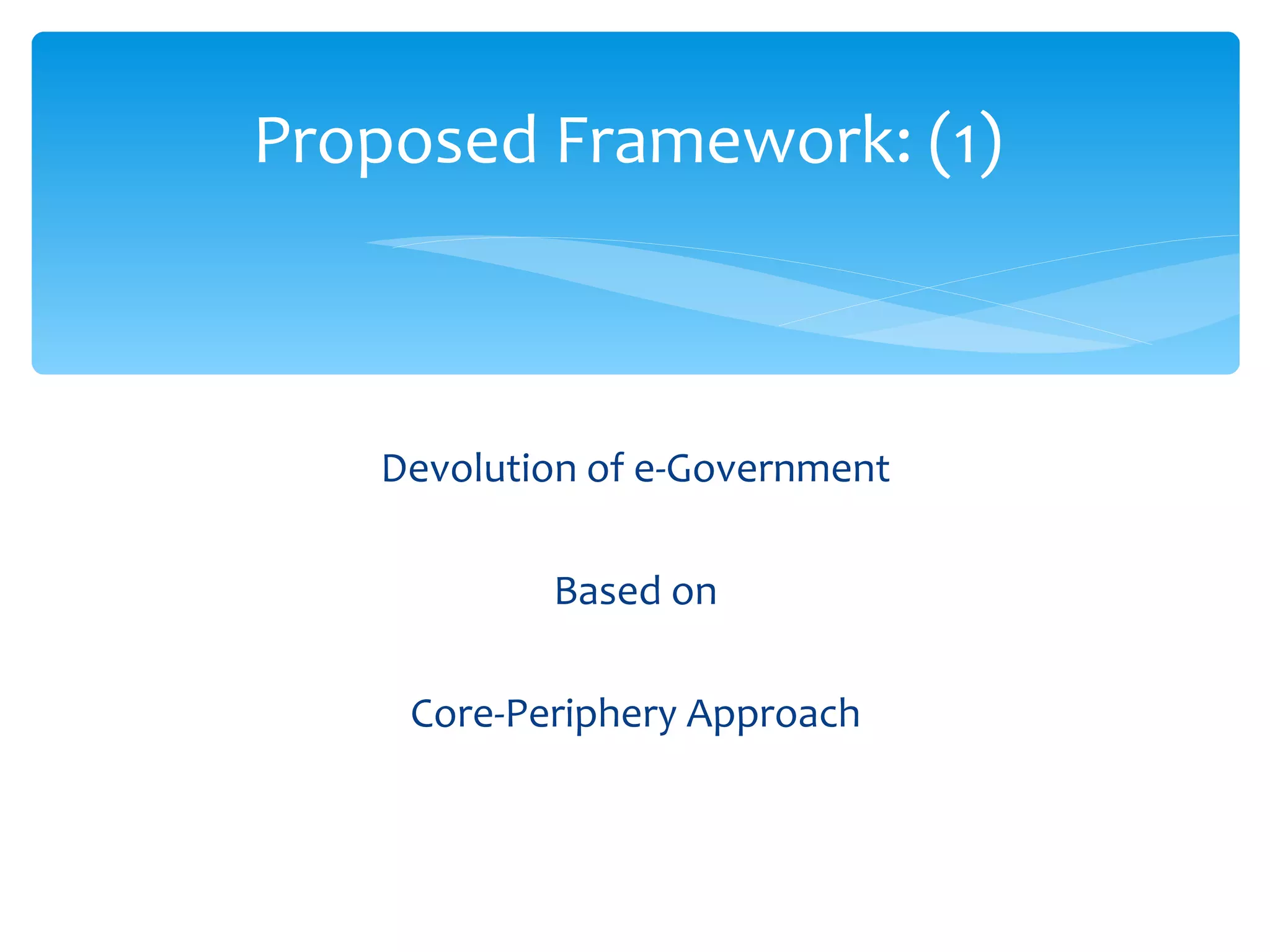 Devolution of e governance among multilevel government structure v3 | PPT