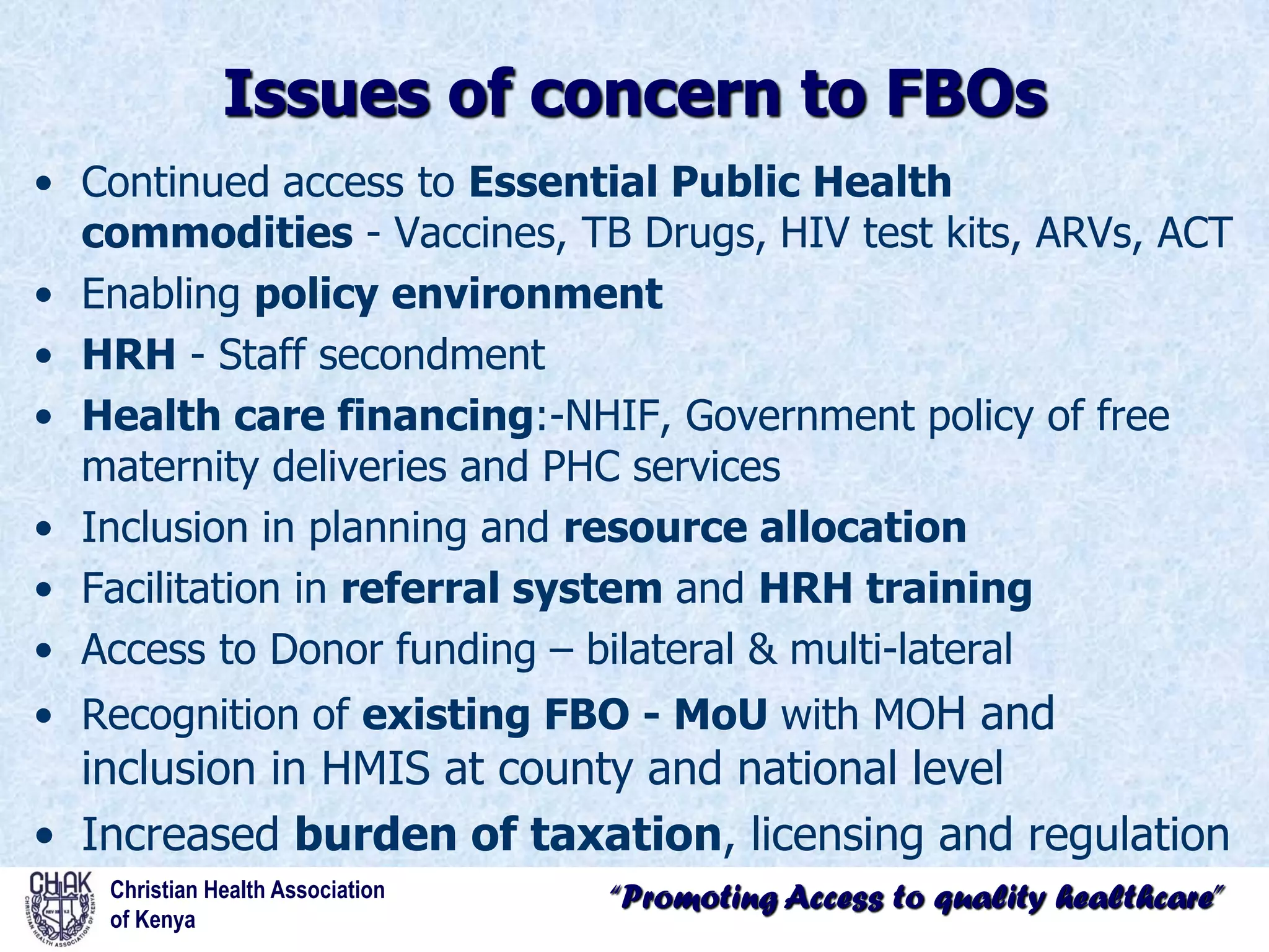 Devolution of health services in Kenya by Dr Samuel Mwenda, CHAK | PDF