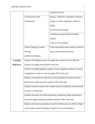 cimt543AssureLessonPlan | PDF