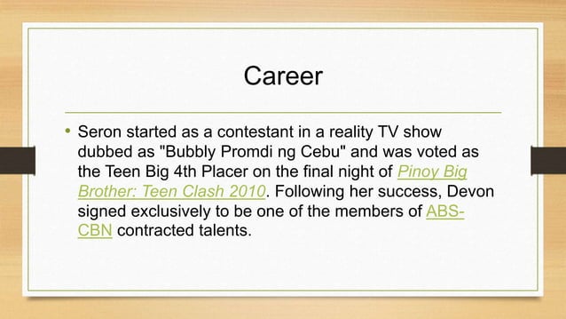 Devon Seron Biography, Early Life, Career.pptx