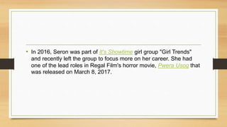 Devon Seron Biography, Early Life, Career.pptx