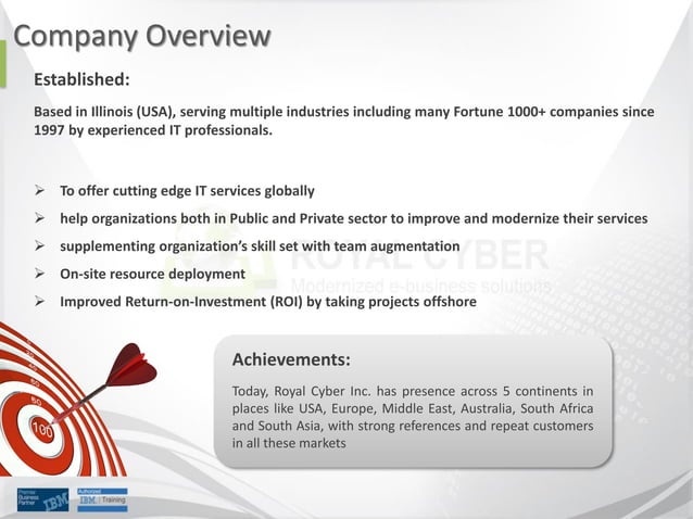 Royal Cyber Inc. IBM DevOps® Expertise | PDF | IT and Internet Support ...