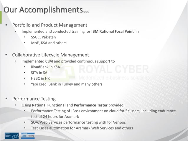 Royal Cyber Inc. IBM DevOps® Expertise | PDF | IT and Internet Support ...