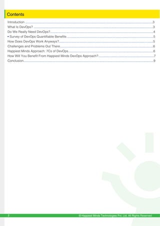 Whitepaper: DevOps - Happiest Minds | PDF