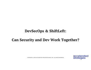 Security & DevOps - What We Have Here Is a Failure to Communicate! | PPT