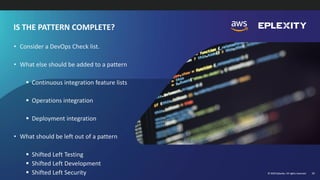 What are DevOps Application Patterns on AWS…and why do I need them? | PPT