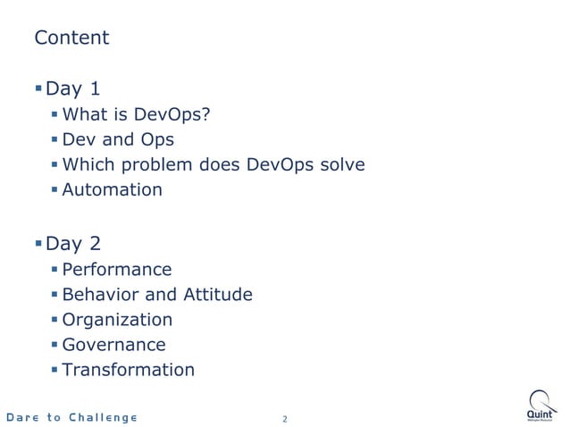 Introduction to DevSecOps. An intuitiv approach | PPT