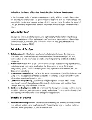 Best DevOps course Online & Classroom Training Naresh-IT | DOCX