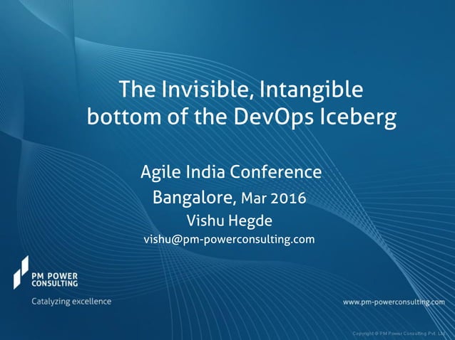 DevOps Iceberg agileindiaconf2016 | PDF | Web Development | Internet