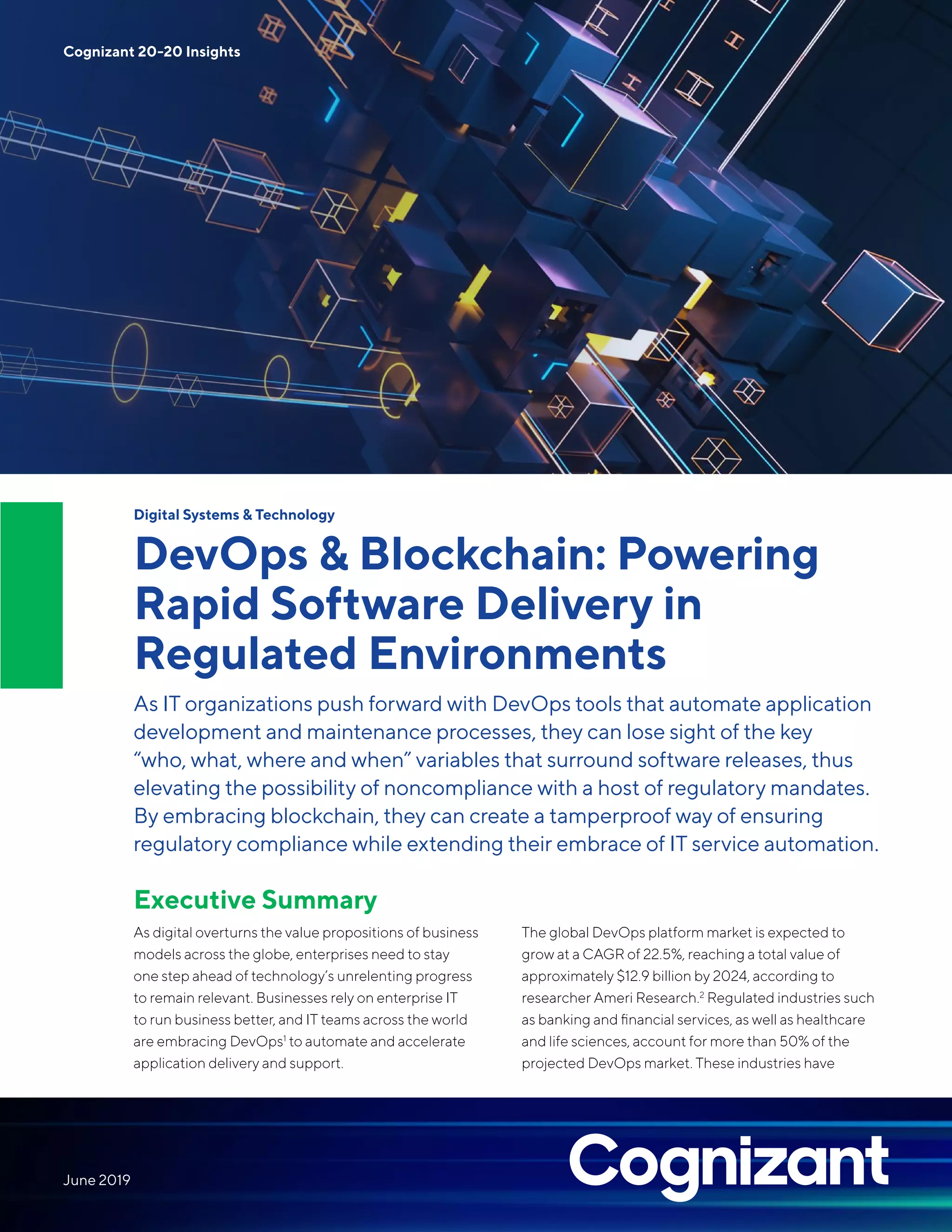 DevOps & Blockchain: Powering Rapid Software Delivery in Regulated Environments | PDF