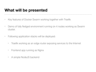 Docker Swarm and Traefik 2.0 | PDF