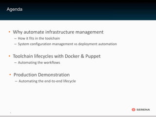 Continuous Delivery series: How to automate your infrastructure toolchain | PPT