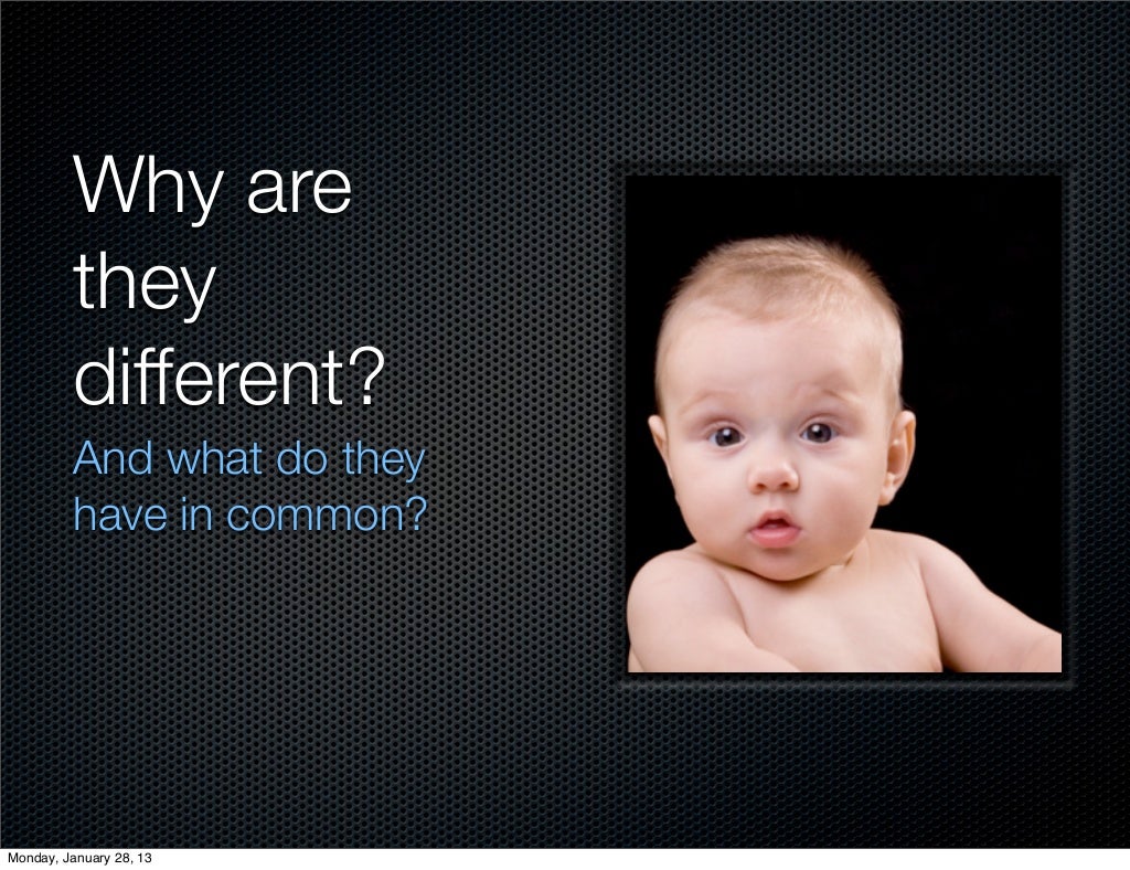 Why are they different? And