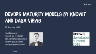 DevOps maturity models Knowit and DASA | PPT