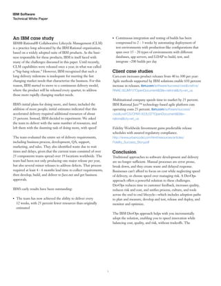 DevOps: The IBM approach | PDF