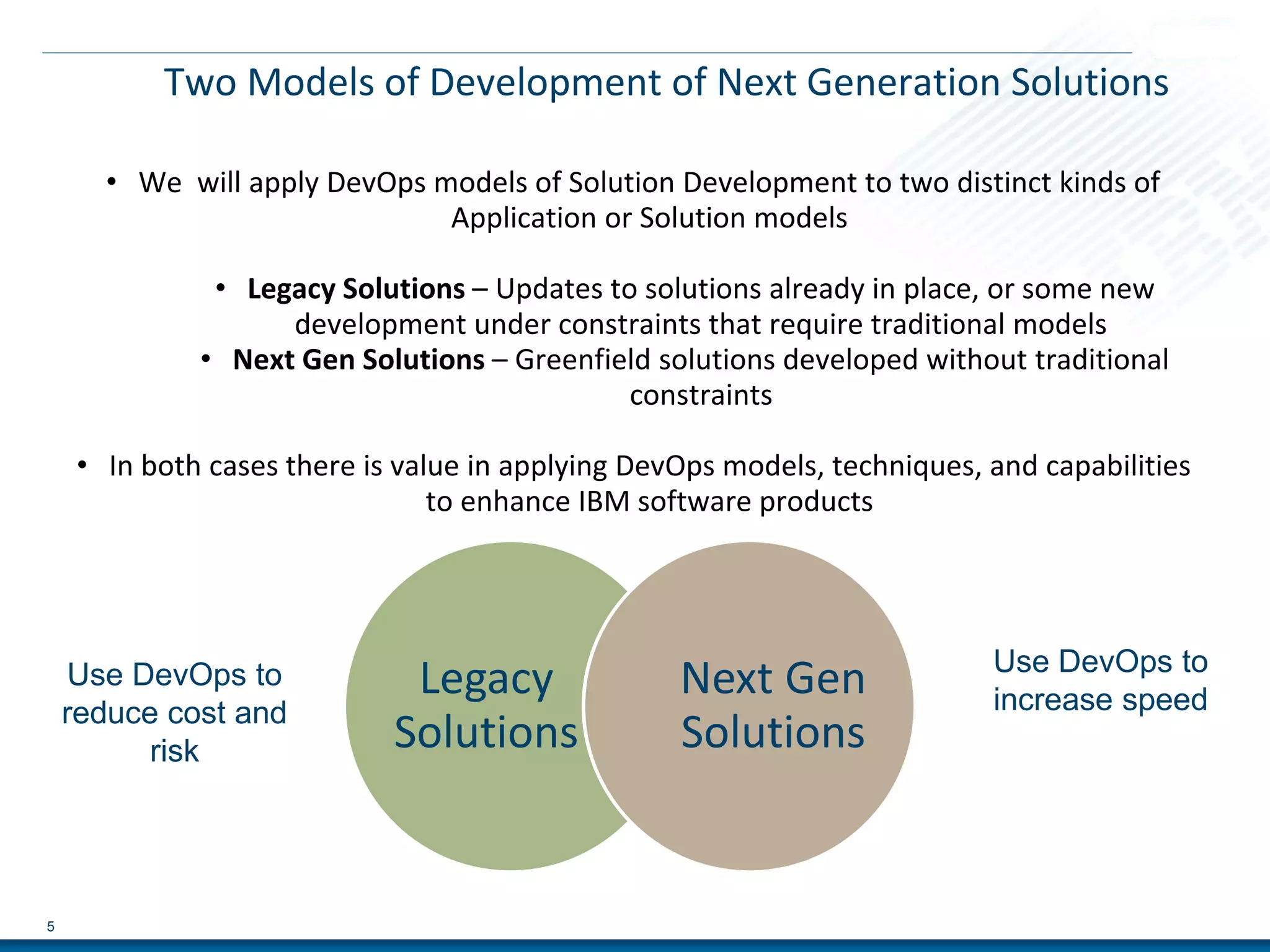 Devops transformation in the Rational Collaborative Lifecycle ...