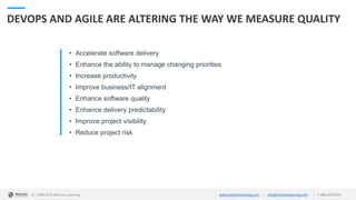 DevOps: Using Metrics and QA Practices That Matters | PPT