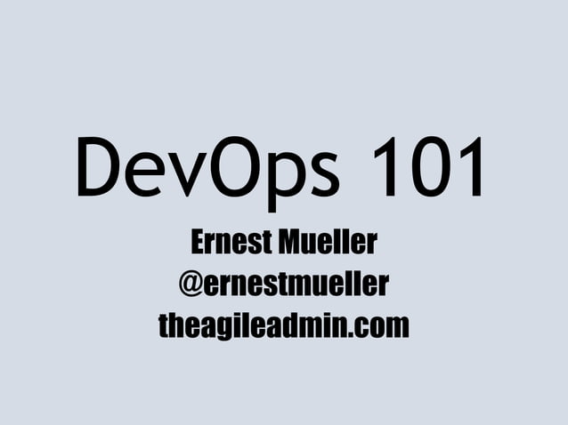 DevOps 101 | PPT
